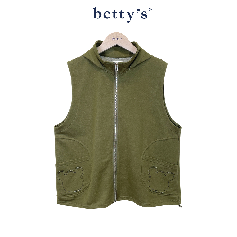 betty’s貝蒂思 連帽口袋熊造型背心(共二色)